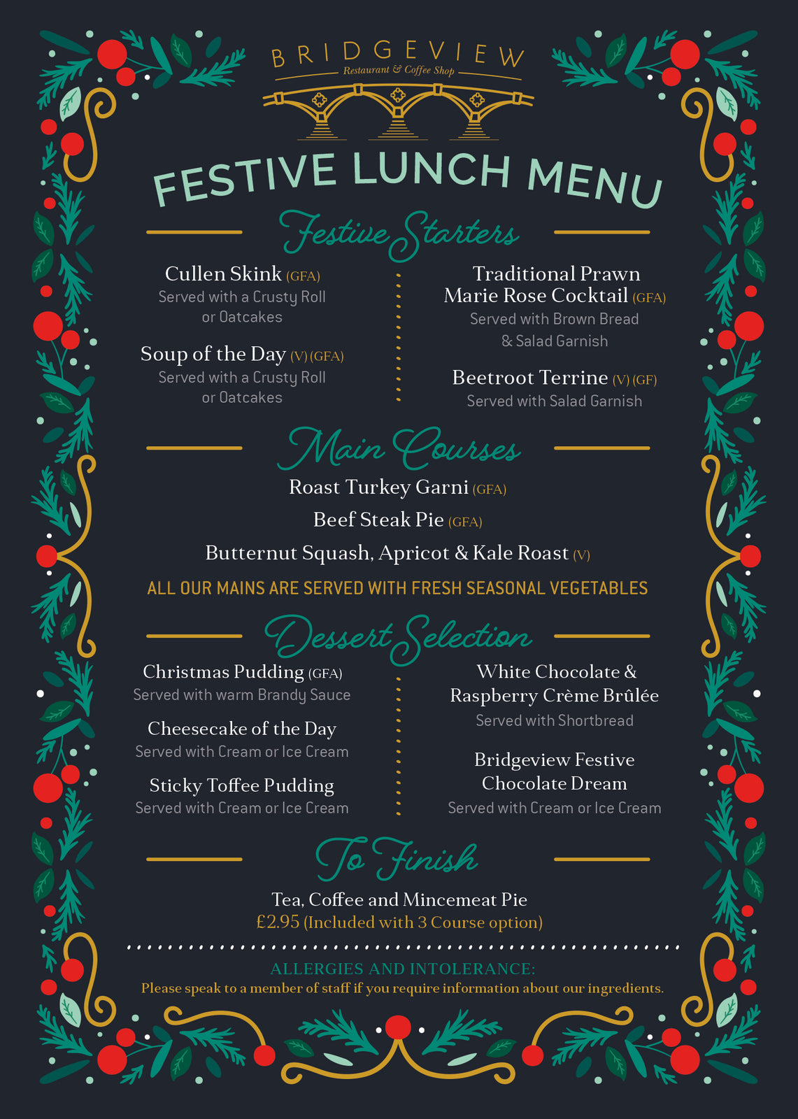 Bridgeview Restaurant & Coffee Shop – The Spotty Bag Shop