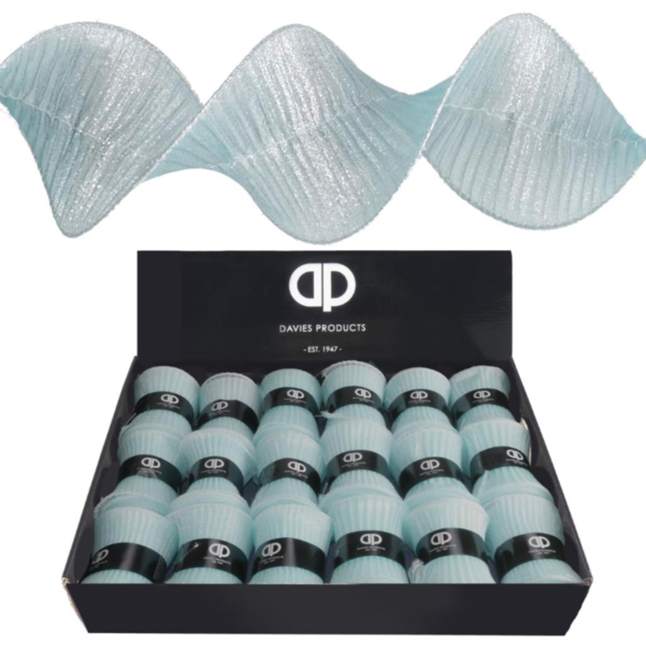 Ice Ruffle Ribbon | Christmas Ribbon, Wreath Making Supplies & Craft ...