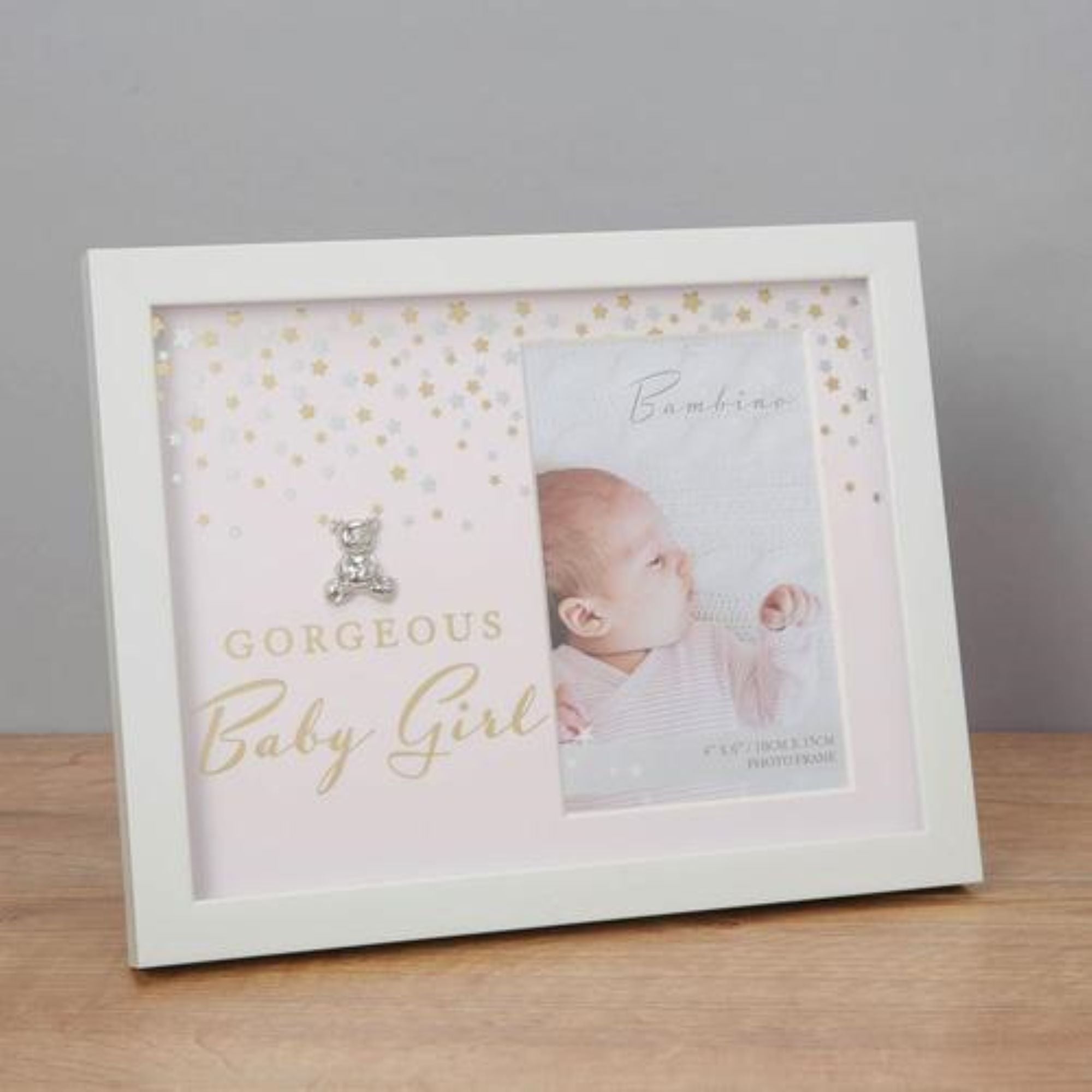 Bambino Gorgeous Baby Girl Photo Frame 4" x 6" – The Spotty Bag Shop