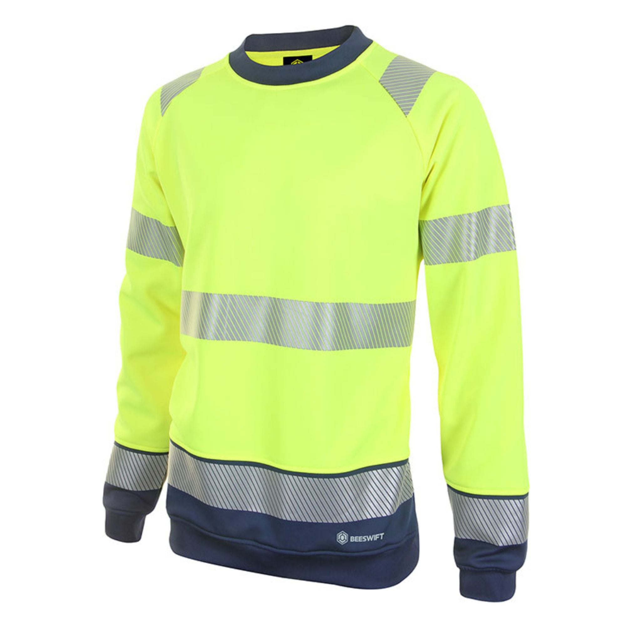 Hi Vis Two Tone Sweatshirt Yellow - The Spotty Bag Shop