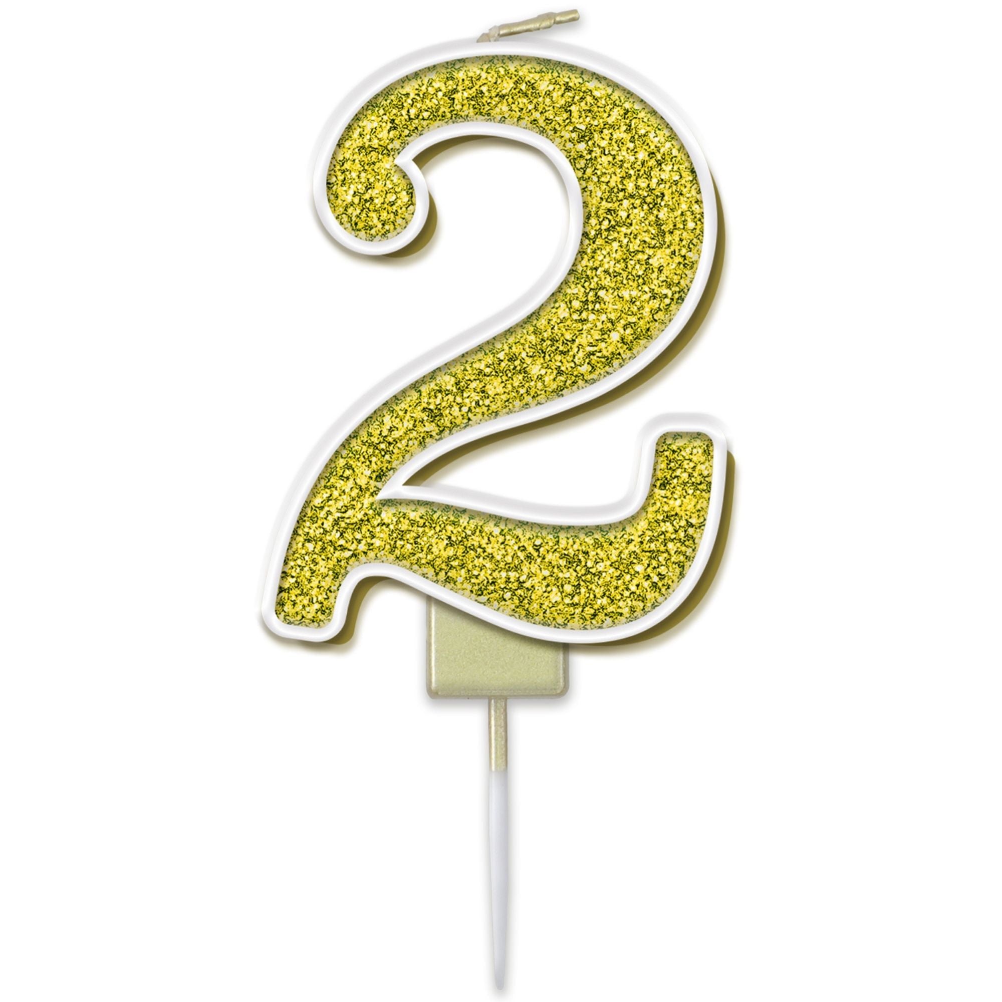 Glitter Cake Candle Gold Number 2 – The Spotty Bag Shop
