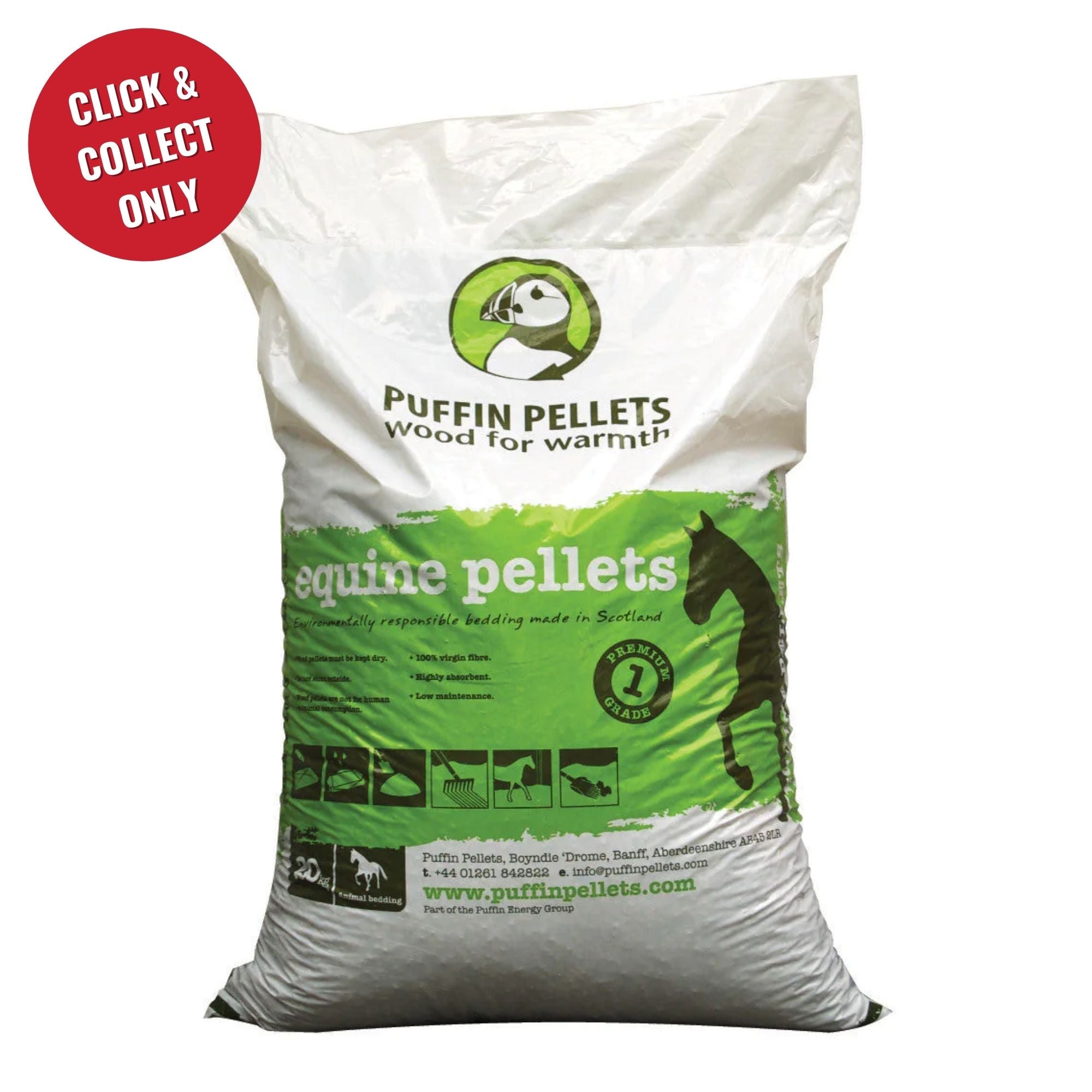 Puffin Pellets Equine Pellets 20kg - The Spotty Bag Shop