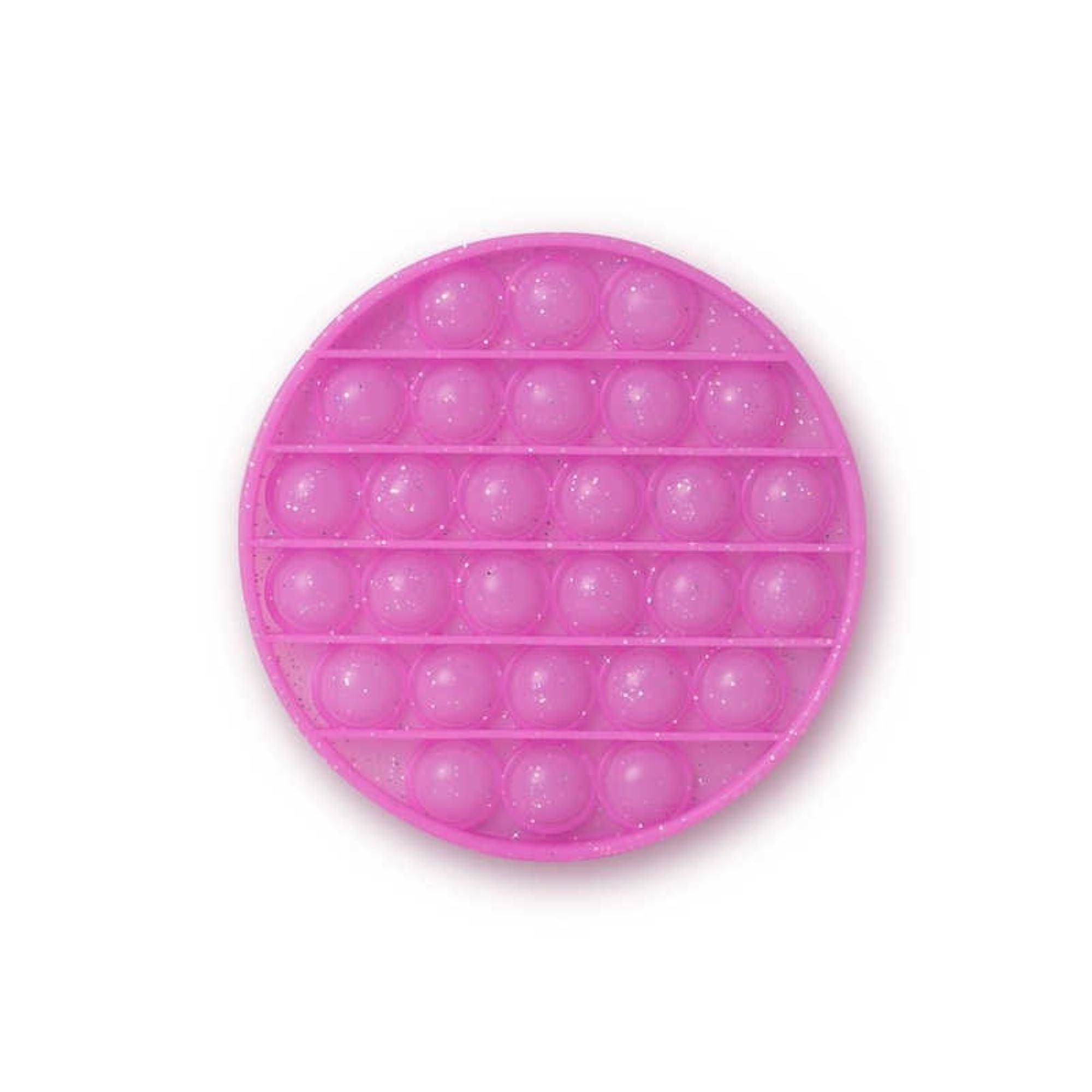 Push Popper Fidget Toy Purple Glitter Circle – The Spotty Bag Shop