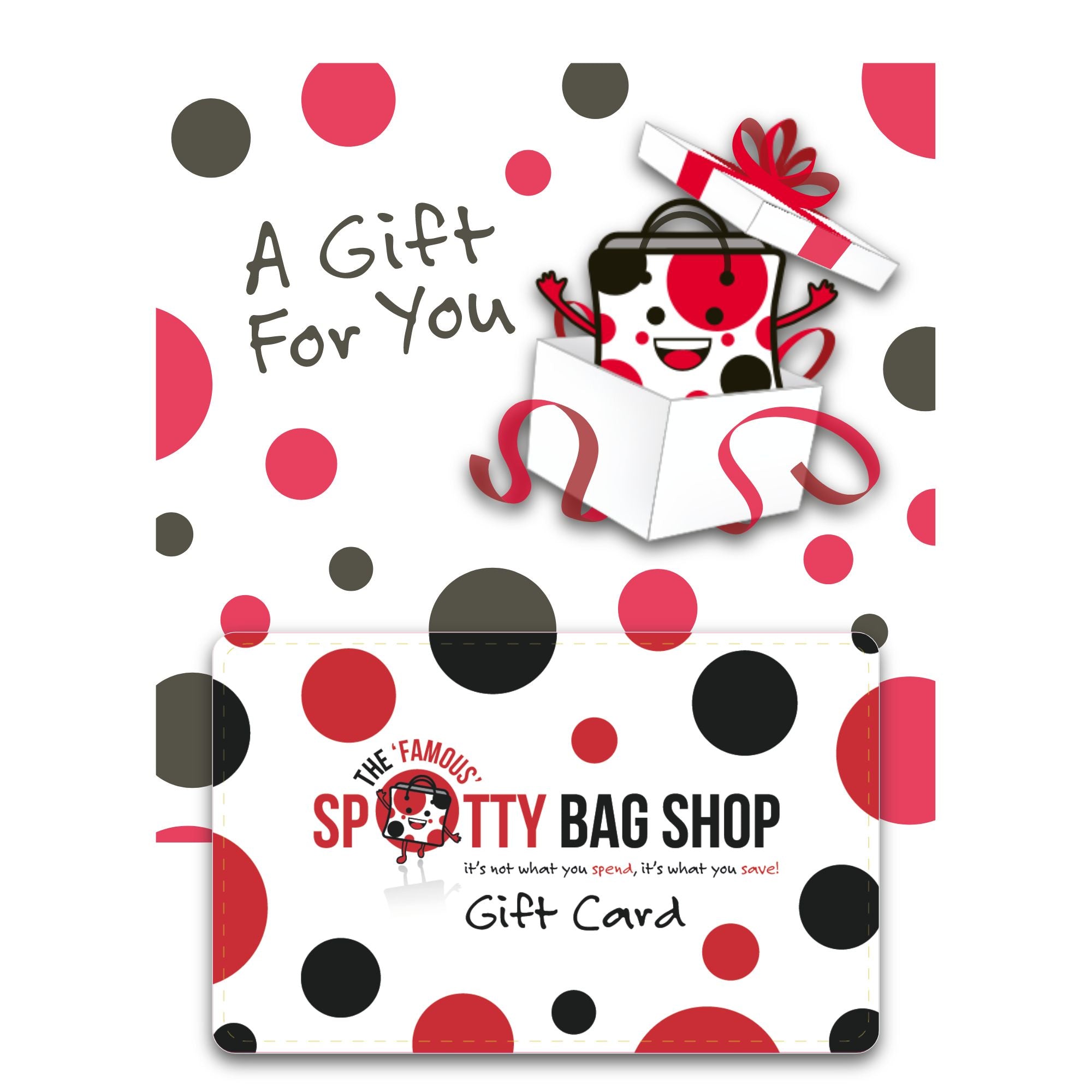 Store Gift Card - REDEEMABLE IN STORE ONLY – The Spotty Bag Shop