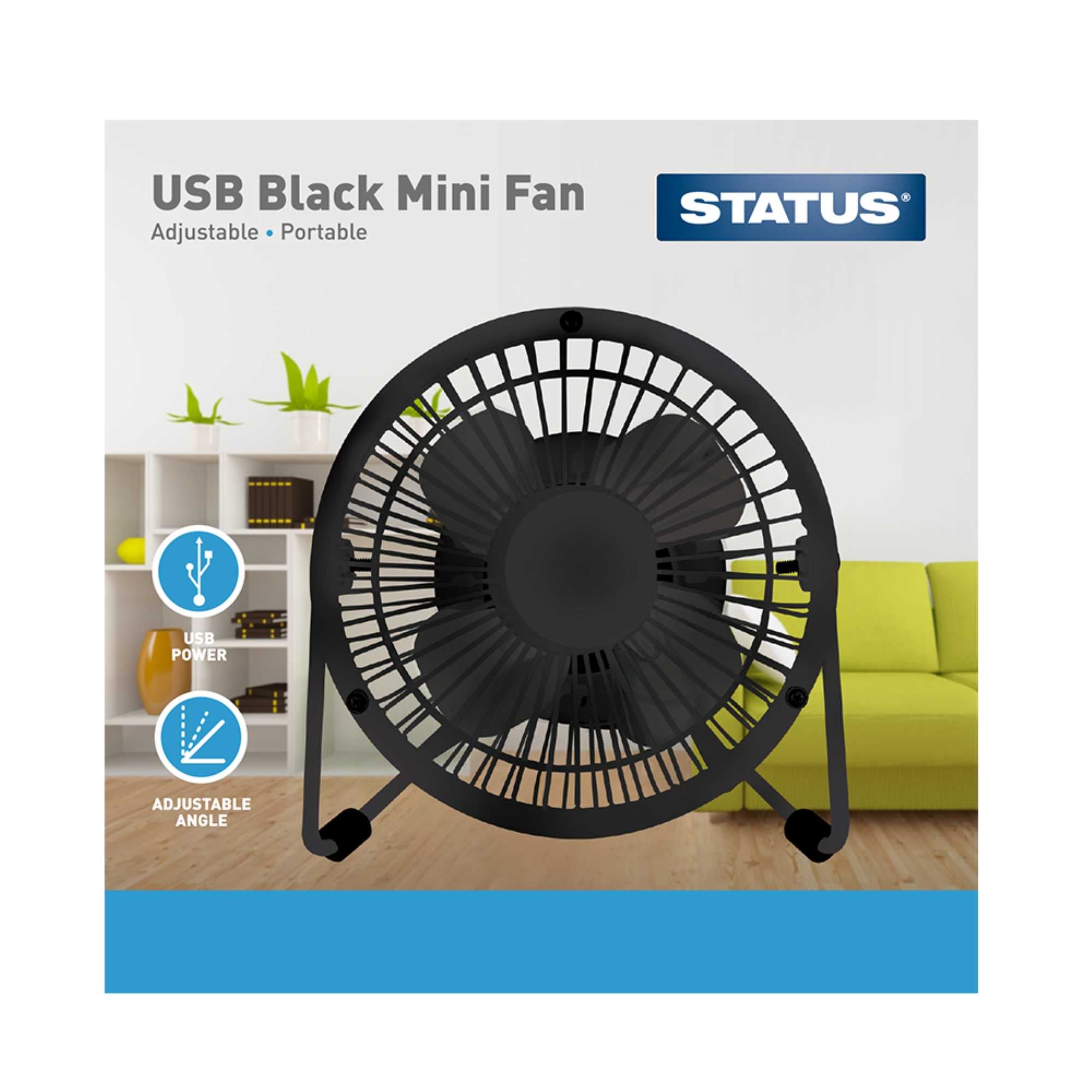 USB Mini Black Fan – The Spotty Bag Shop