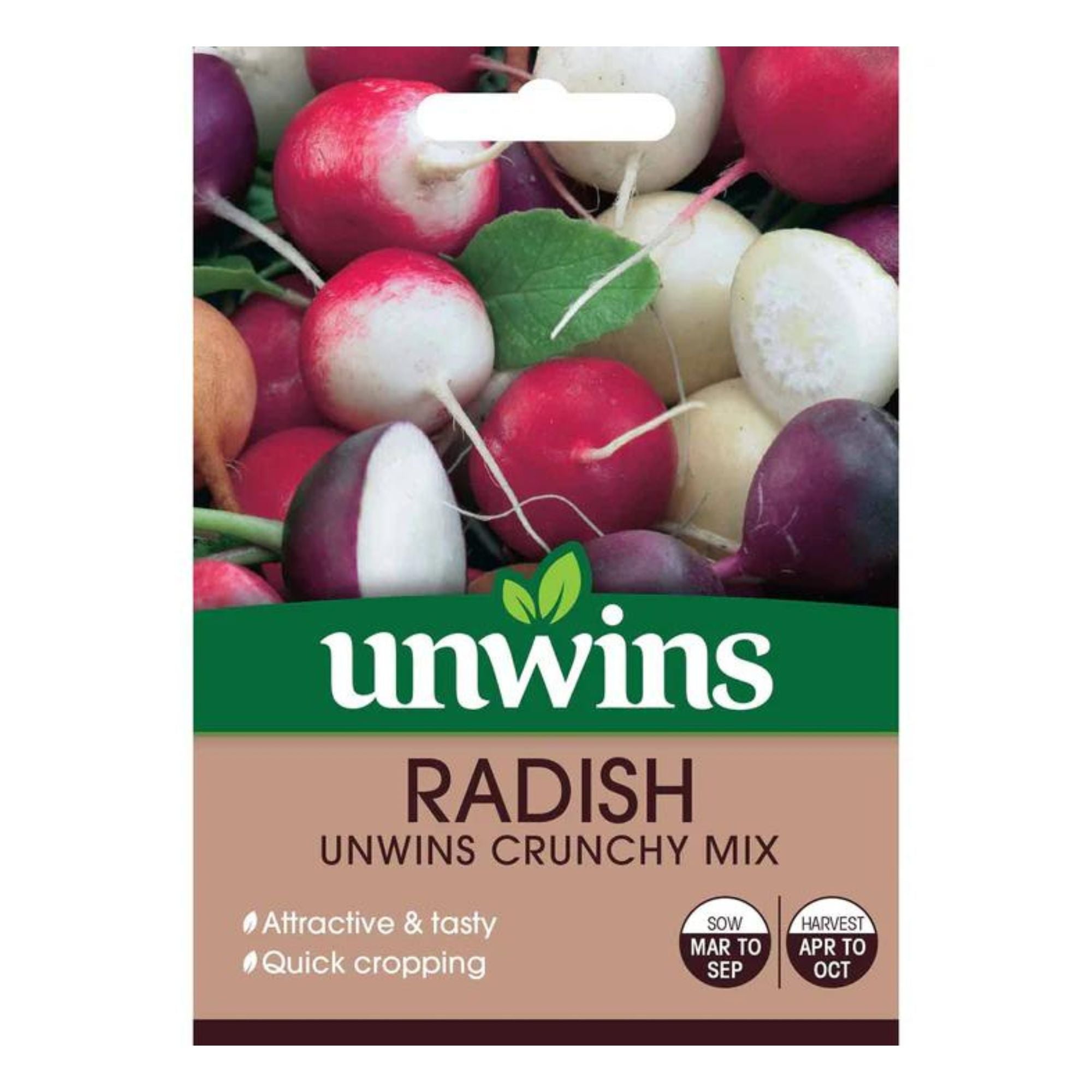 Unwins Radish Crunchy Mix Seeds - The Spotty Bag Shop